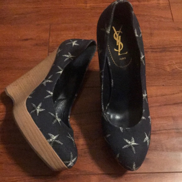 Yves Saint Laurent | Shoes | Ysl Wedge 395 Authentic Shoes | Poshmark